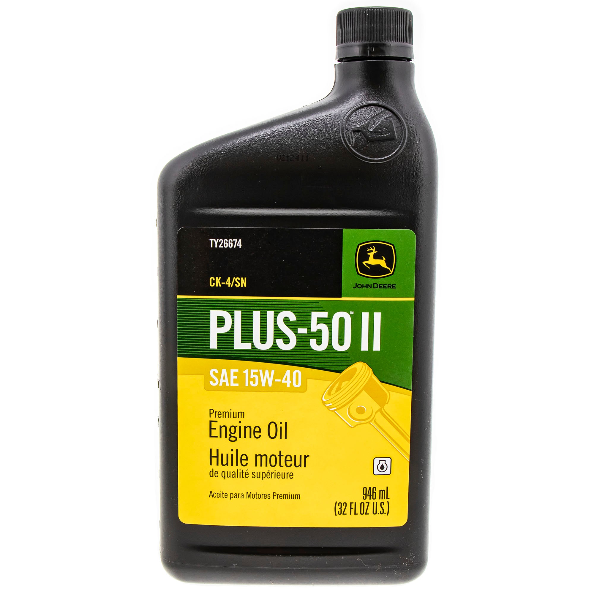 John Deere TY26674 Plus-50 II Oil 15W40 CK4/SN | Mow The Lawn